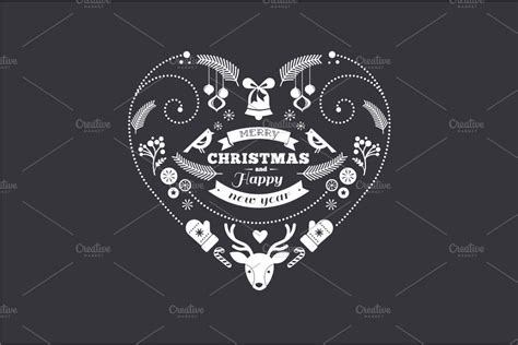 Christmas Heart Cards Backgrounds