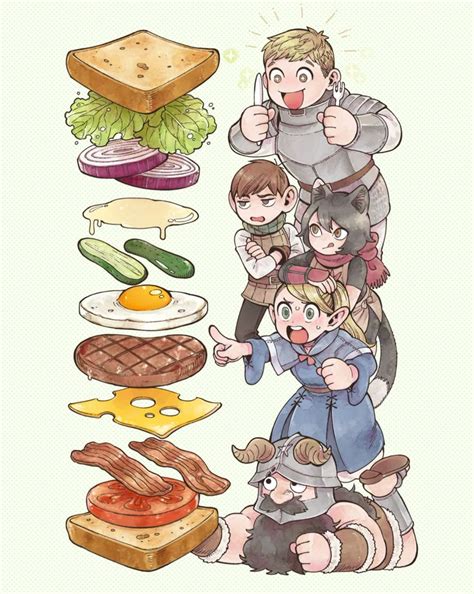 Dungeon Meshi By 3a3i3a3i Dungeon Anime Dungeon Character Design