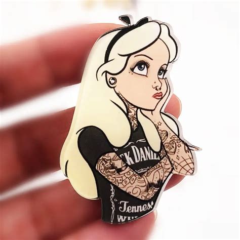 1pcs Cartoon Icons Cool Girl Princess Icons Badge On Backpack Brooch