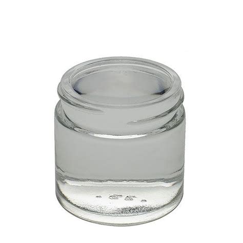 1oz 30ml Flint Clear Straight Sided Cream Glass Round Jar 43 400