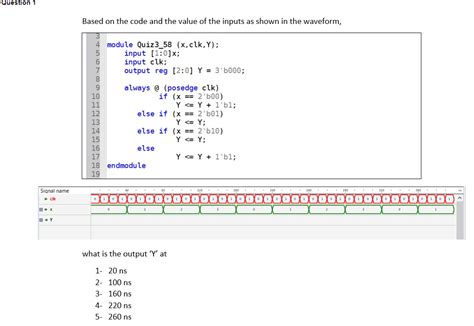 Solved Question Based On The Code And The Value Of The Chegg
