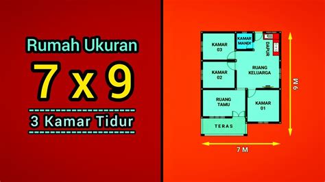 Denah Rumah X Meter Kamar Youtube