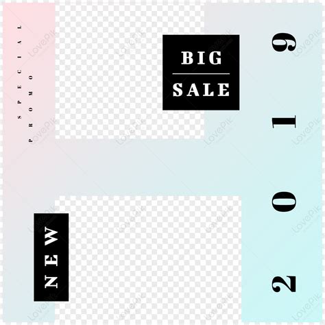 그라디언트 사각형 소셜 미디어 일러스트 디스플레이 테두리판매전단 Png 일러스트 무료 다운로드 Lovepik