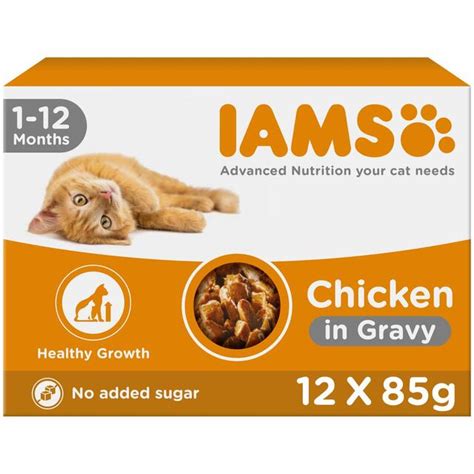 Iams Delights Kitten Chicken In Gravy Multipack Ocado