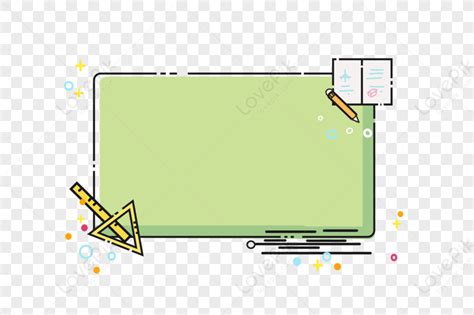 편지지 테두리 Png 일러스트 무료 다운로드 Lovepik