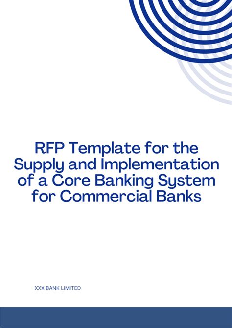 Rfp Template For The Supply And Implementation Of A Core Banking System For Commercial Banks