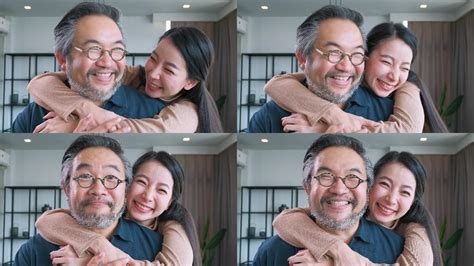 微笑的夫妇老夫少妻父女家人温馨笑容视频素材下载编号7363003光厂vj师网