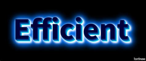 Efficient Text Effect And Logo Design Word