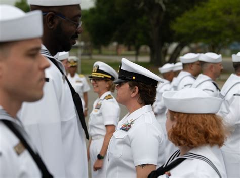 Dvids Images Nmotc Conducts Dress White Uniform Inspection Image