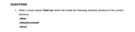 solved questions 1 write a script named task1 sh which will