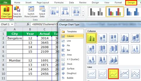Creating A Clustered Column Chart In Excel