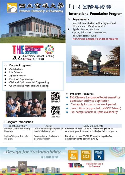 National University Of Kaohsiung Admission Taiwan Education Center Umy