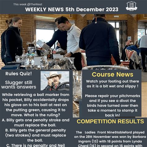 5th December Newsletter West Essex Golf Club