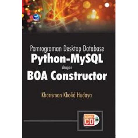 jual buku pemrograman desktop database python mysql dengan boa