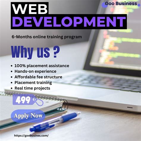 join goo business s web development training program goo business