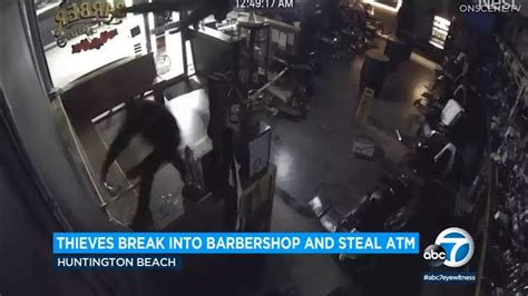 Caught On Camera Thieves Steal Atm Machine From Huntington Beach