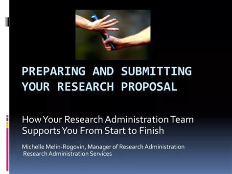 PPT Preparing And Submitting Your Research Proposal PowerPoint