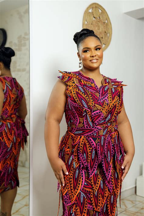 Onome African Print Midi Dress African Print Dresses In Usa Mytribeng
