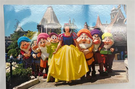 Postcard Disney Disneyland Snow White And The Seven Dwarfs Fantasyland