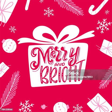 수제 서예 인사말 카드 포스터 또는 배너에 대한 크리스마스 따옴표와 편지 포스터 브러쉬 타이포그래피 벡터 일러스트레이션 12월에 대한 스톡 벡터 아트 및 기타 이미지