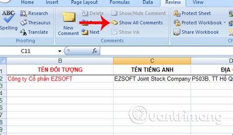 How To Hide Show Notes In Tables On Excel