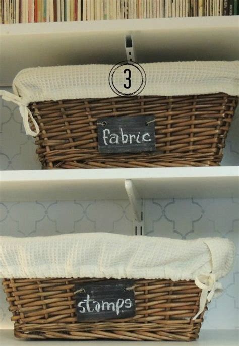 Basket Labels Chalk Board Paint Flexible Labeling System Bookshelves