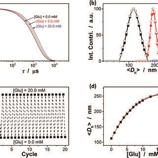 Typical a DLS intensity autocorrelation functions C τ and b size