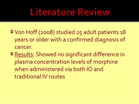 Ppt Intraosseous Vs Traditional Vascular Access A Comparison In Adult Patients Powerpoint