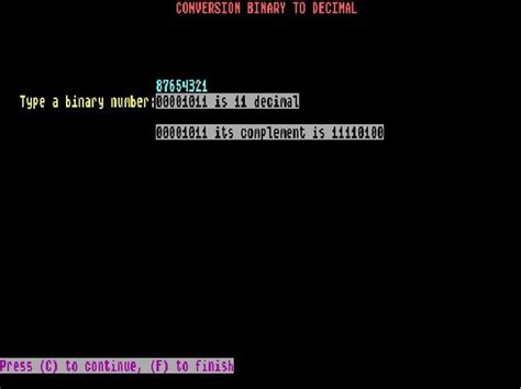 🖥 Gw Basic Binary To Decimal Converter Ported To Bam Rretroprogramming