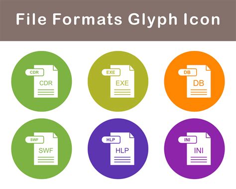 File Formats Vector Icon Set 20706163 Vector Art At Vecteezy