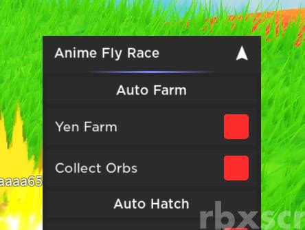 Anime Fly Race Yen Auto Farm Collect Orbs Scripts RbxScript