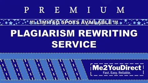 Personally Rewrite Any Plagiarized Text With My Expertise By