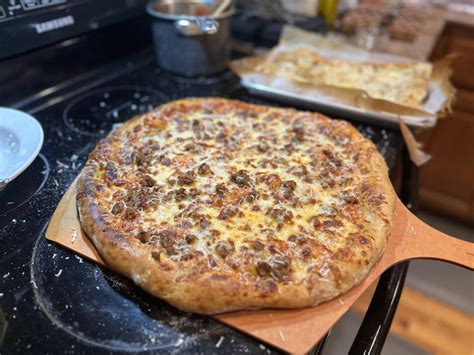 Homemade Sorghum Crust Sausage Pizza Rfood