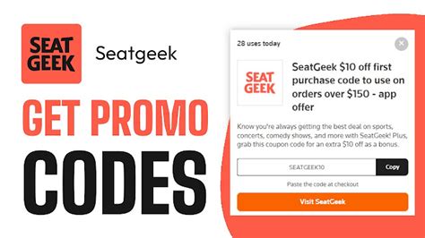 Seatgeek Promo Code July 2025