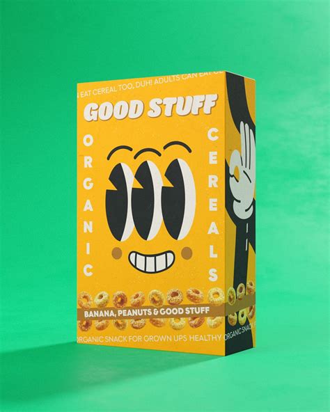 Good Stuff Cereals For Adults Cereal Packaging Startup Branding