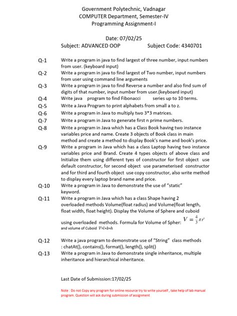 programming aoop assignment 1 pdf