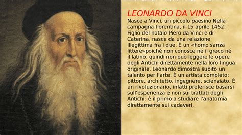 Leonardo Da Vinci Vita E Opere Docsity