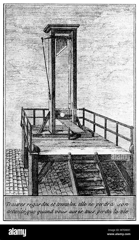 The French Guillotine Black And White Stock Photos Images Alamy