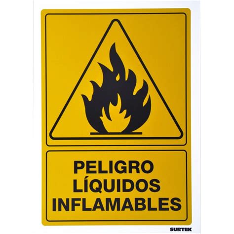 Ses32 Señal Peligro Líquidos Inflamables Surtek