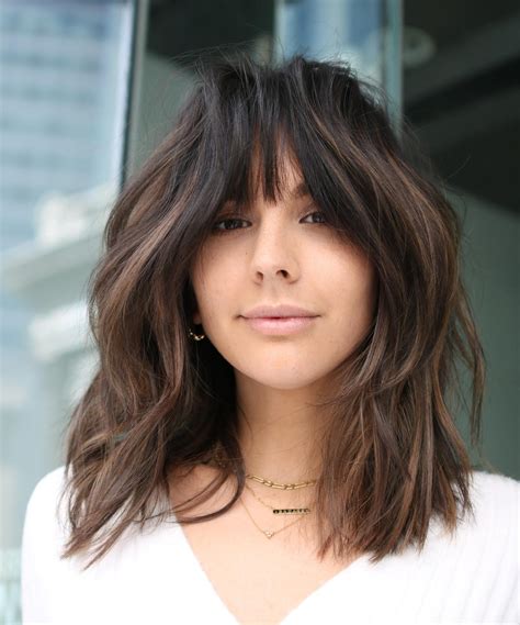 Long Layered Wavy Hair With Bangs