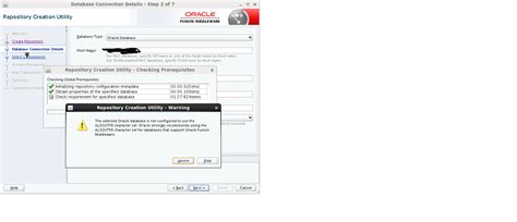 abdulwasiq the selected oracle database is not configured to use the