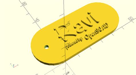 Openscad Designing Your Personalised Keychain 3d Design Chatshaala
