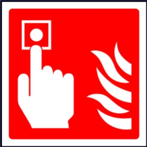 Ssfi20 Fire Alarm Call Point Sign 200 X 200mm S10 Supplies