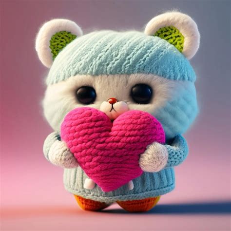 Premium Ai Image Cute Bunny Valentine