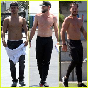 Derek Hough Val Maksim Chmerkovskiy Go Shirtless For DWTS Shoot