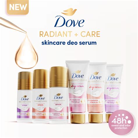 Dove Radiant Care Deodorant Serum Roll On 3 Niacinamide 10x Collagen