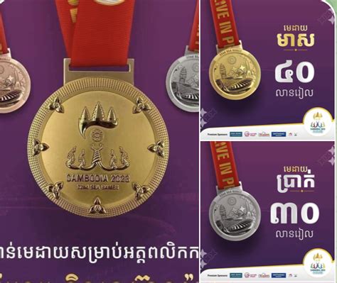 តម្លៃ នៃប្រភេទមេដាយនីមួយៗ សម្រាប់កីឡាករ កីឡាការិនី
