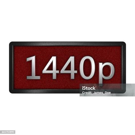 아이콘 1440 P입니다 비디오 품질입니다 격리 된 그래픽 일러스트입니다 3 차원 렌더링 0명에 대한 스톡 벡터 아트 및 기타