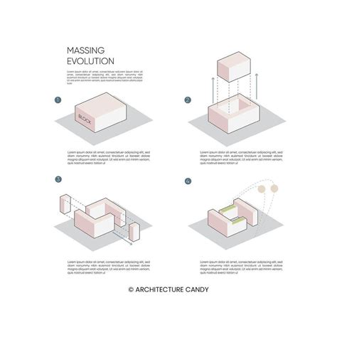 Massing Evolution Diagram • Software Adobe Illustrator Adobe