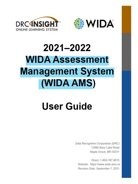 Wida Ams User Guide Pdf Password Menu Computing